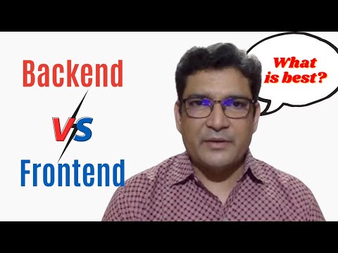 What is the importance of Backend compared to Front End Developer?