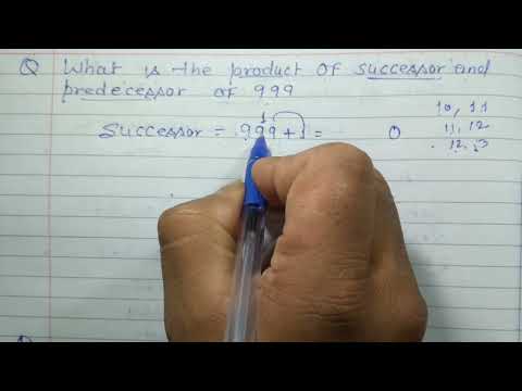 What is the product of successor and predecessor of 999