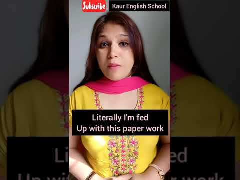 Meaning of 'Literally' #shorts #Vocabulary #English #kaurenglishschool #Sentences #Englishtips