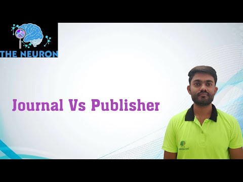 Different between Journal and Publisher #Scientific journal