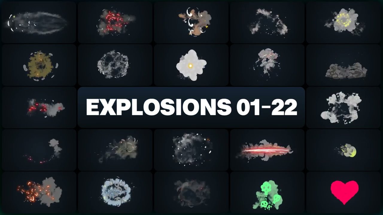 Advanced Explosions Pack | Davinci Resolve Template