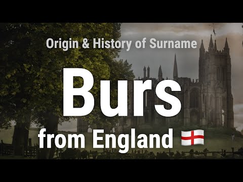 Burs from England 🏴 - Meaning, Origin, History & Migration Routes of Surname