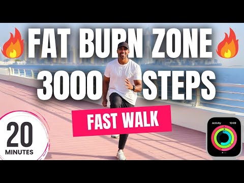 20 Minute Fat Burn Workout - Speed Walk 3000 steps