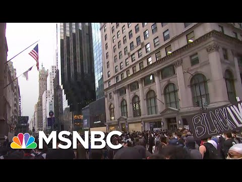New York Protestors March Towards President Donald Trump Tower | MSNBC