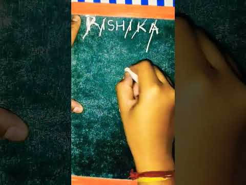 creating a brand logo using name Rishika #shots #brandlogo #video #viral #brandlogodesign