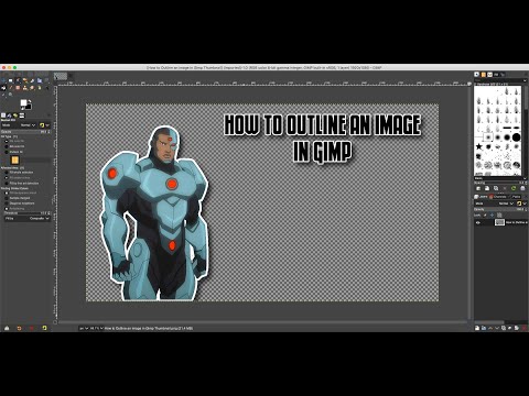 Gimp Tutorial: How to outline an image in gimp