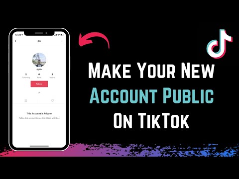 How to Make Your New TikTok Account Not Private !