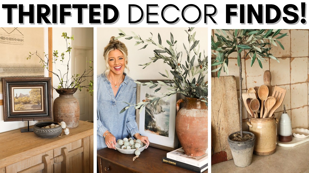 THRIFTING HIGH-END HOME DECOR || STYLING THRIFTED DECOR || HOME DECORATING IDEAS ON A BUDGET