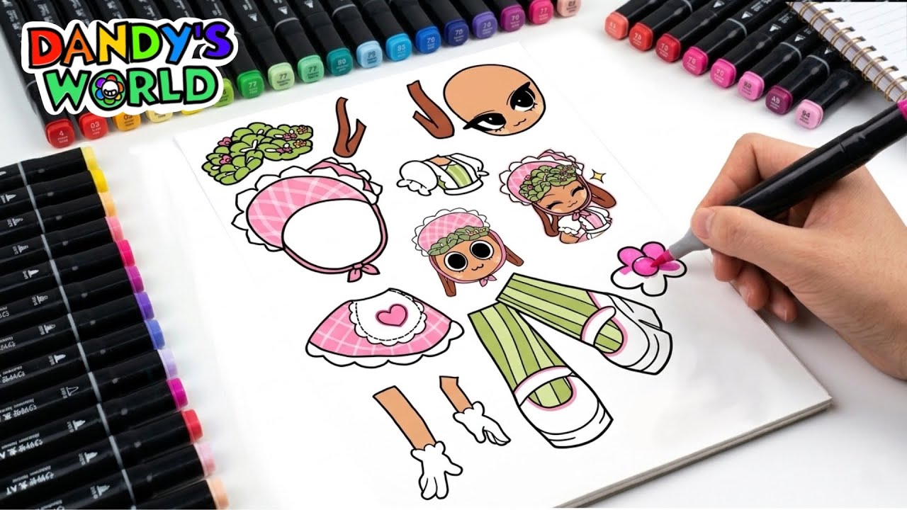 dandy's world spring-time Coloring Pages / How to Color spring-time skin from dandy's world