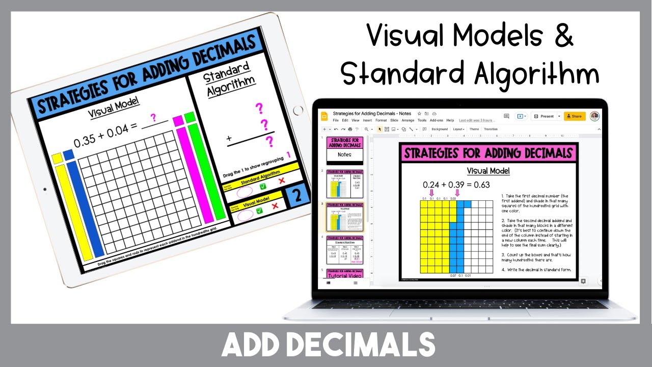 Strategies for Adding Decimals - Tutorial Video