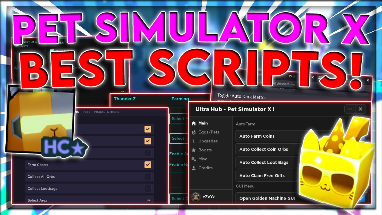 [🔥NEW] Pet Simulator X Script GUI / Hack | OP Auto Farm | Enchant All / Open Eggs | *PASTEBIN 2022*