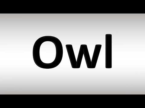 Owl, Pronunciation Guide