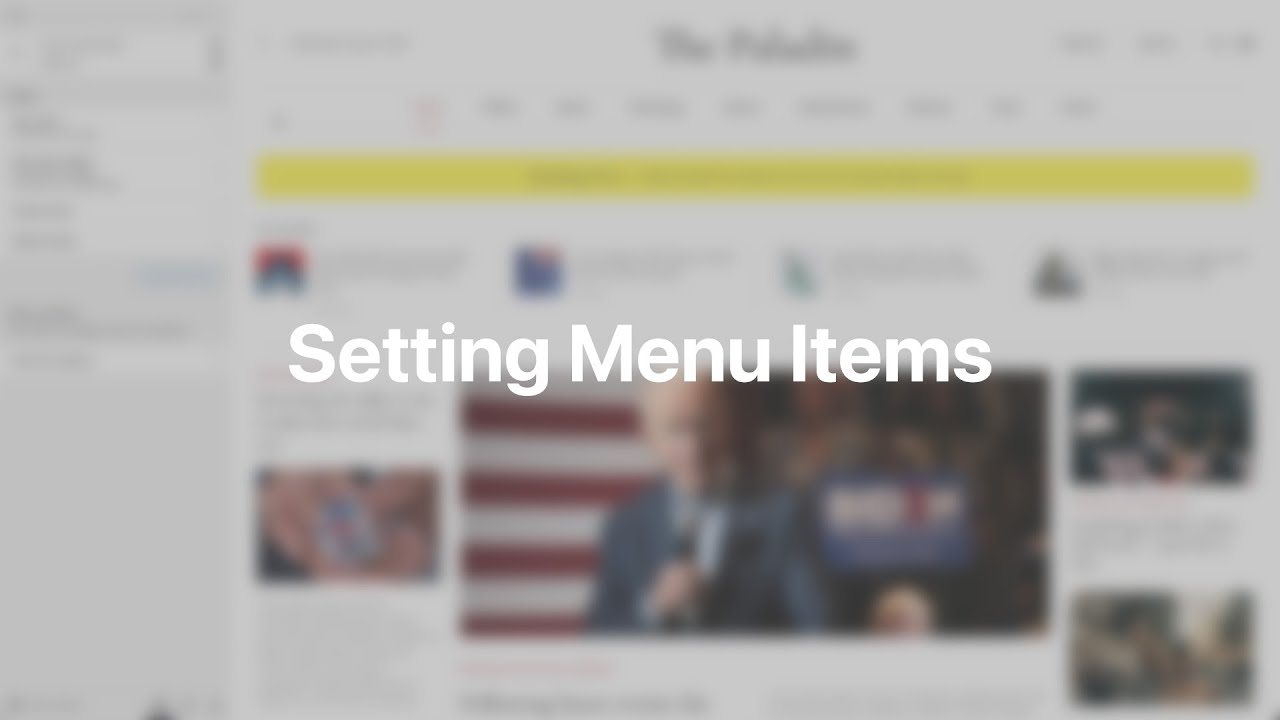 Setting Menu Items | YOOtheme Documentation (WordPress)