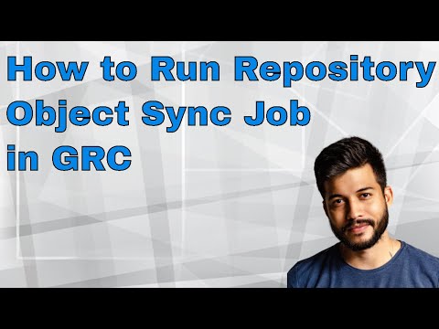 How to Run Repository Object Sync Job in GRC
