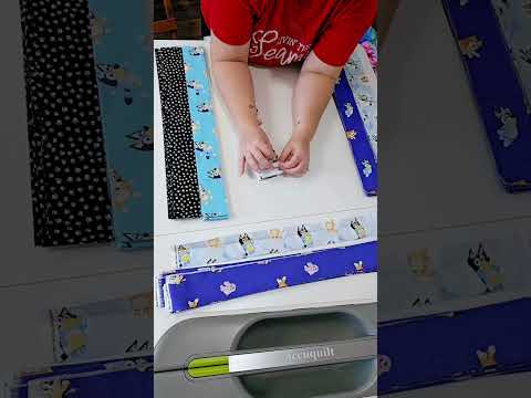 Starting my first Jelly-Roll Rug in the new sewing room. (80 strip circle) #jellyrollrug #sewing