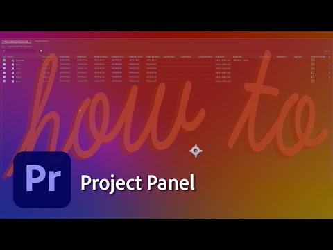 How to use the Project Panel in Premiere Pro