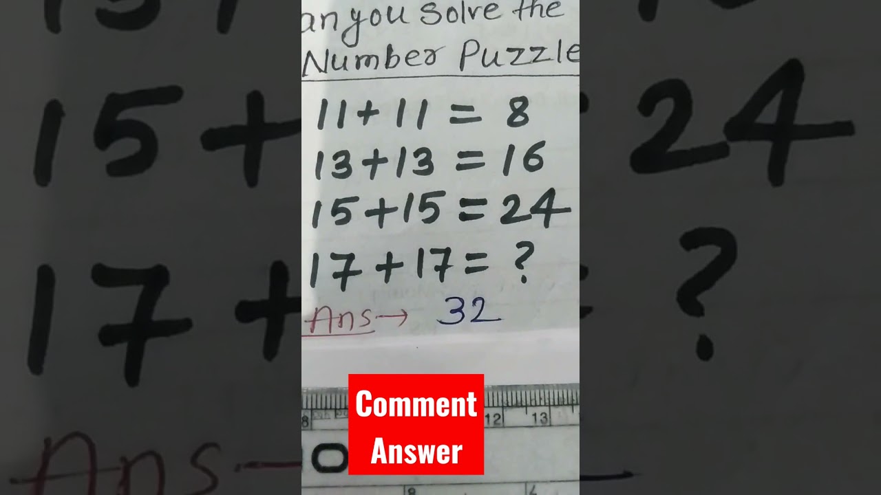 #Math puzzle, Can you solve the number puzzle, math puzzle with answers,