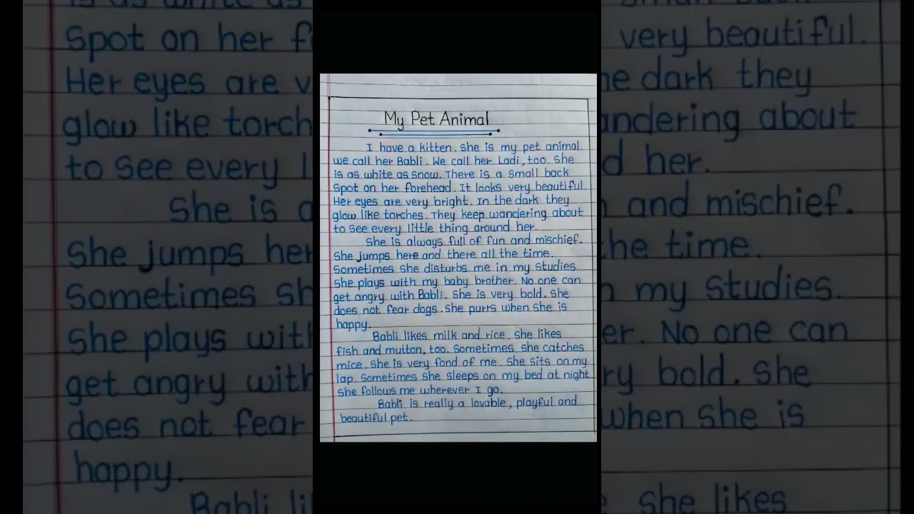 essay on my pet animal || my pet animal essay in english || my pet animal essay ||