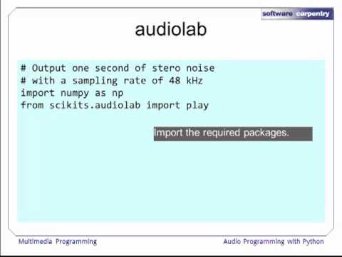 Multimedia Programming - Episode 5 - Audio