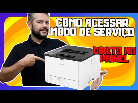 Ricoh SP 3710DN - Service Mode (SP MODE) Direto no Painel