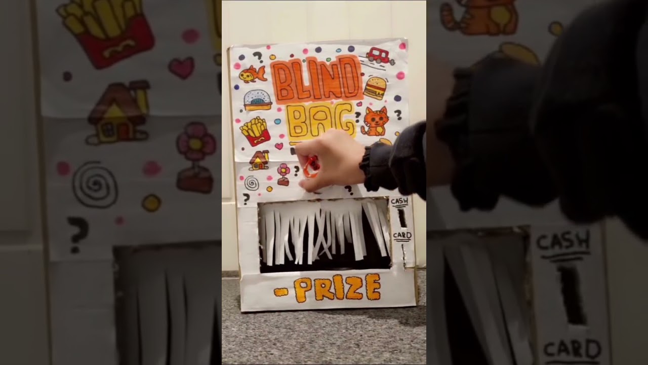 BLIND BAG VENDING MACHINE 😱 #blindbag #vendingmachine #craft #crafts4you