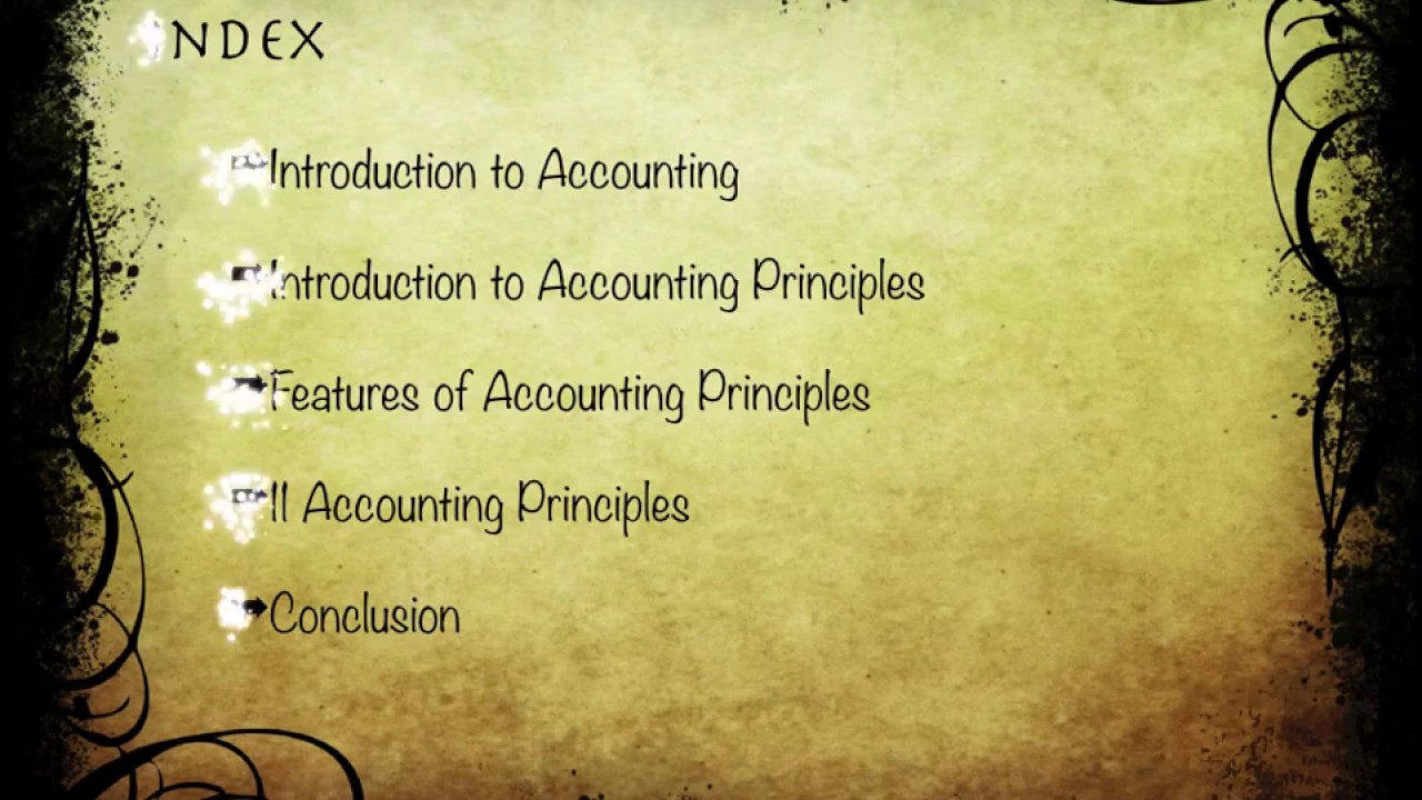 Accountancy Presentation on Accounting Principles