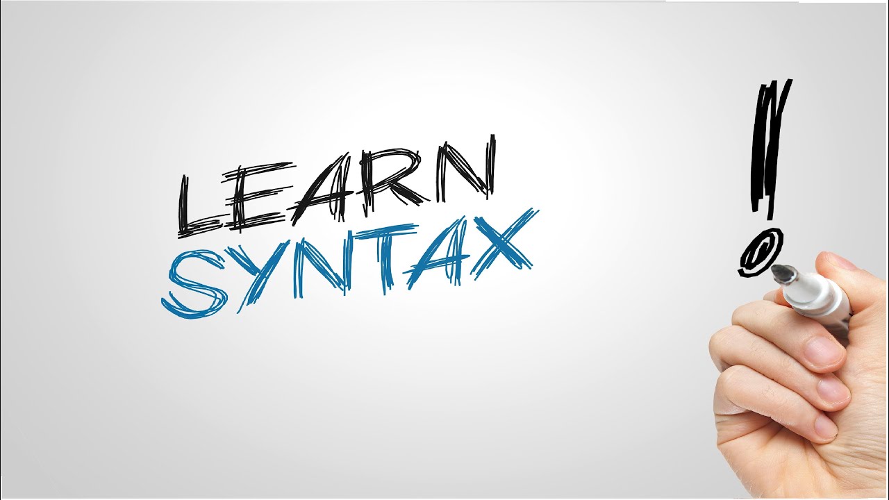 What is Syntax and Syntax Error
