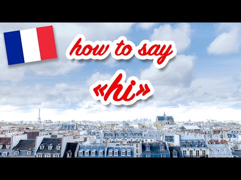 How to say HI/HELLO/GOOD MORNING in FRENCH (FIRST WORDS #2)