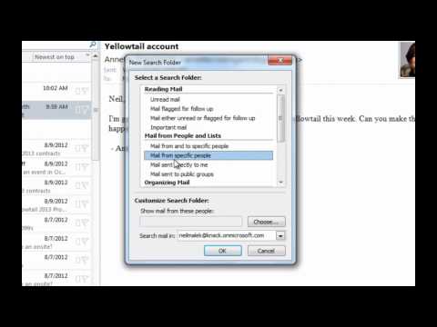 Outlook 2010 Search Folders
