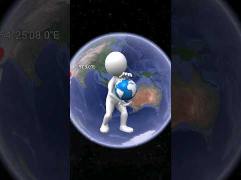 Giant Globe π on Google Earth π #shorts #googlemaps