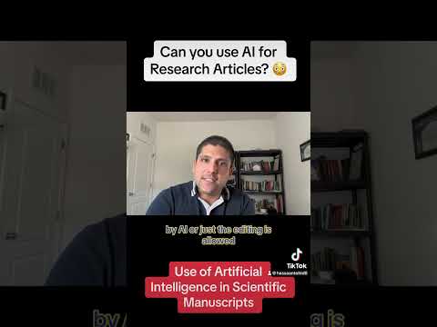 😳Can I use Artificial Intelligence (AI) for Research Articles?🤖😮😮😮