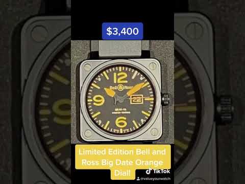For Sale: Limited Edition Bell and Ross Big Date Orange Dial! Only 250 ever made!