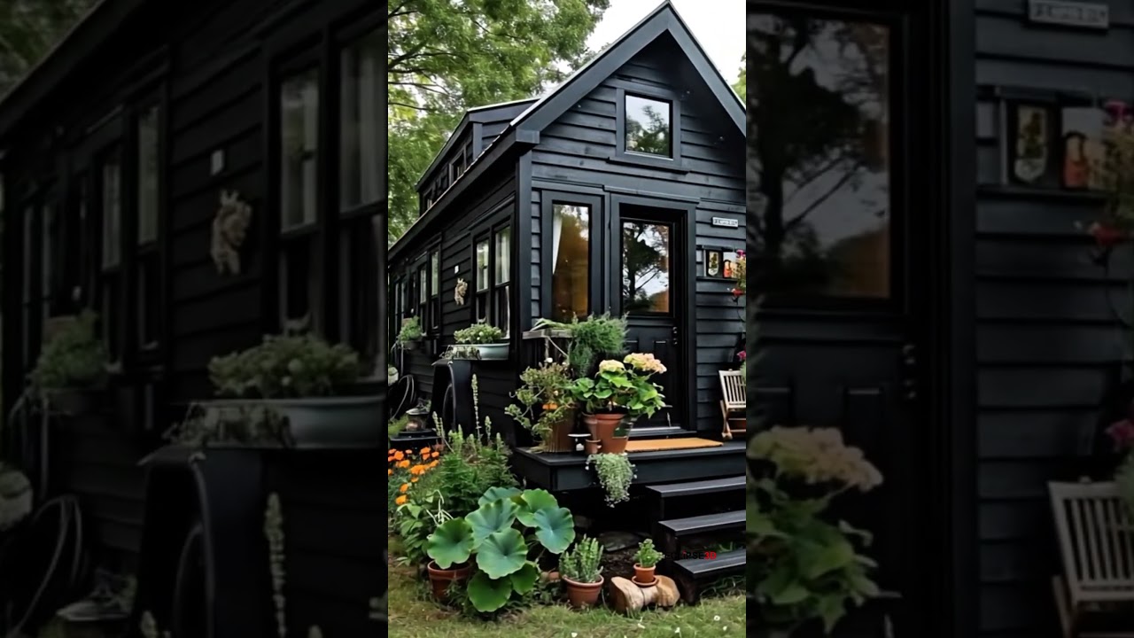 Tiny House on Wheels Tour 🚐✨ | Modern Black Cabin Design #TinyHouse #TinyHouseOnWheels #VanLife