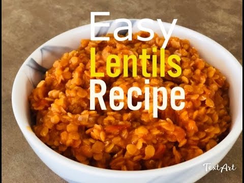 How to make red lentils stew/easy lentils recipe/ Misir wet/ vegan/ Ethiopian food.