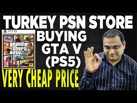 Cheap GTA V (PS5) from Turkey PS Store ! PlayStation Games in low Price | PSN Turkey Payment Method