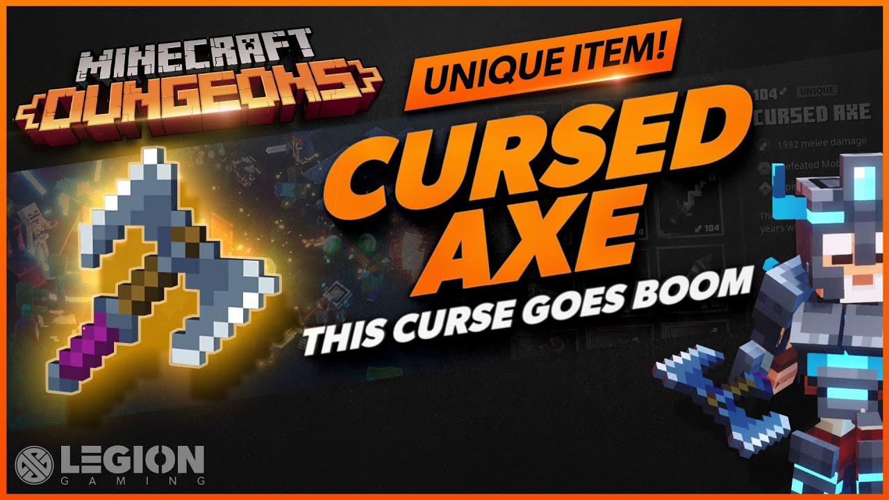 Minecraft Dungeons - CURSED AXE | Unique Item Guide