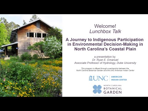 Lunchbox Talk: A Journey to Indigenous Participation in Environmental Decision-Making in NC's Coast