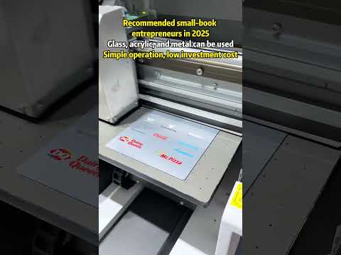 Multi-functional Printer:suitable for glass,acrylic,metal,bottle and UVDTF sticker.