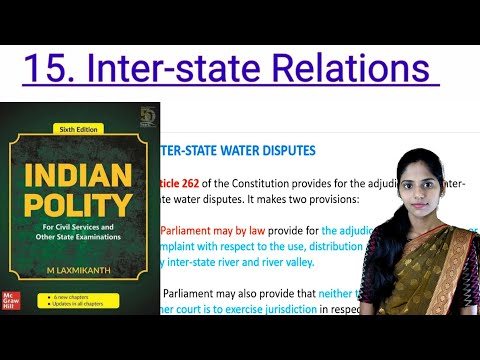 Inter-State Relations Video Lecture - Indian Polity for UPSC CSE