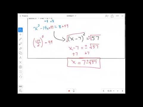 Lesson 58: Completing the Square