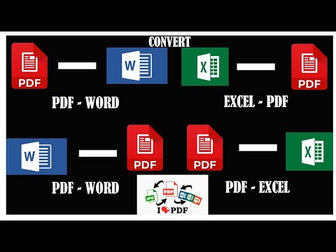 How to Convert PDF to Word | WORD to PDF | EXCEL to PDF | PDF to EXCEL