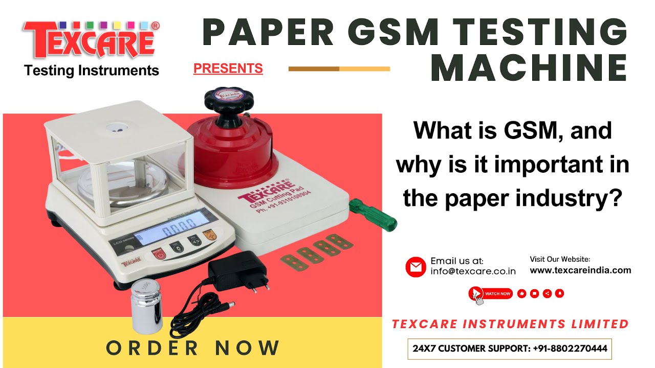 Paper GSM Testing Machine in India, ISO 536, TAPPI T 410 and IS 1060, How to Calculate Paper GSM