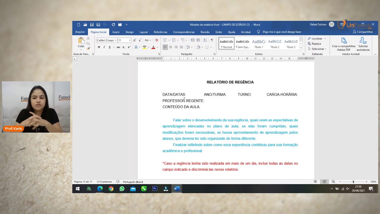 Vídeo explicativo - Relatório final