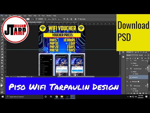 Business Design - Piso Wifi Tarpaulin Design PSD File Download