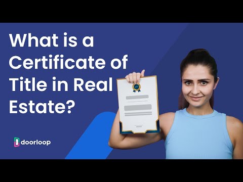 Everything you Need to Know About a Certificate of Title