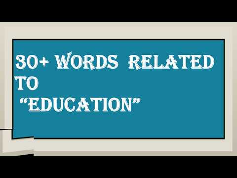 Quick Learning | Vocabulary | Words related to Education