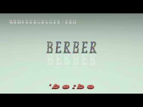berber - pronunciation + Examples in sentences and phrases