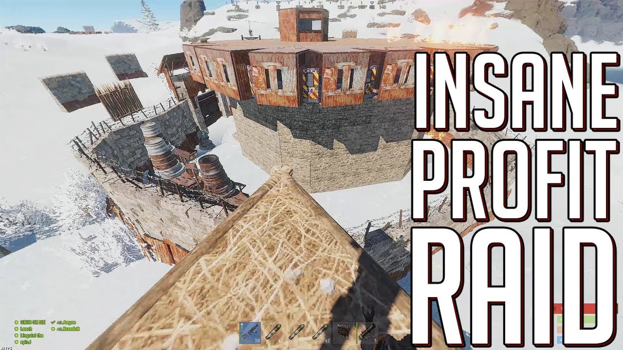 CRAZY LOADED FIRST RAID! // Rust Raids [Part 1/2]