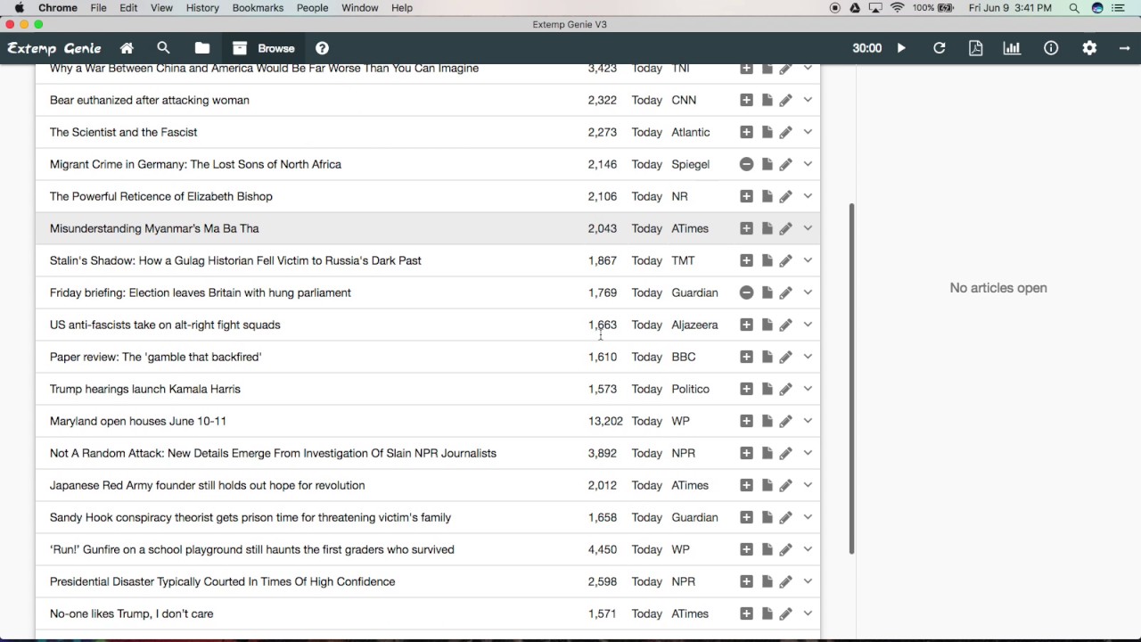 Extemp Genie V3 - Article Browser