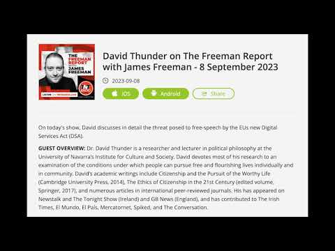What'll Happen to Free Speech Under the Digital Services Act? 30 Minute Discussion